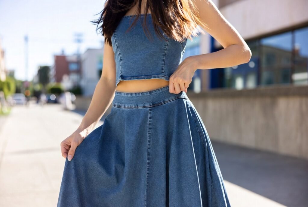 HOW TO STYLE – The Denim Maxi Skirt – JAMIEZHU
